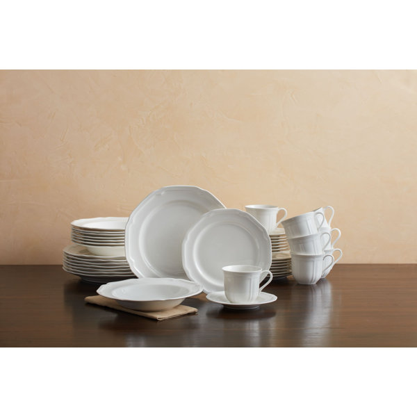Mikasa Antique White 40-Piece Dinnerware Set, Service for 8 & Reviews ... Mikasa Antique White 40-Piece Dinnerware Set, Service for 8 & Reviews ...